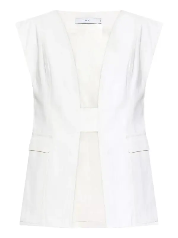 IRO PARIS Sleeveless Blazer - White