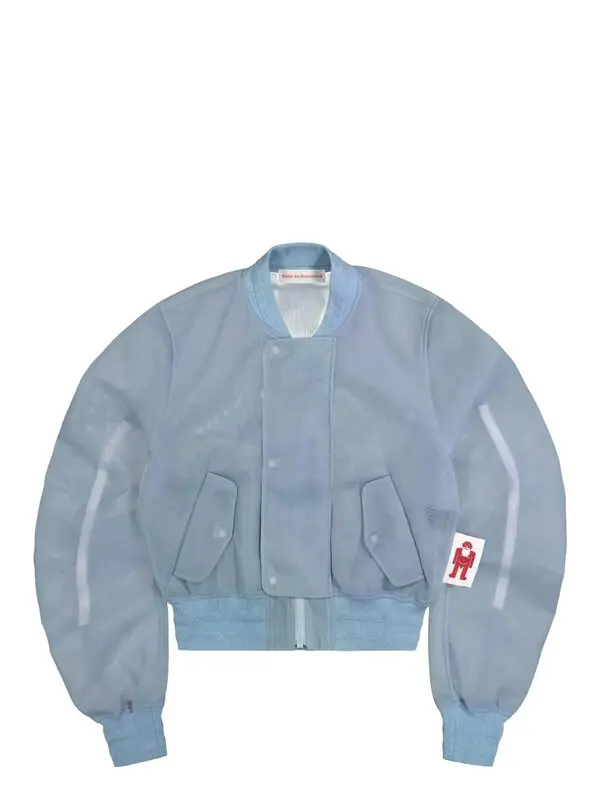 WALTER VAN BEIRENDONCK Semi-sheer Bomber Jacket - Blue