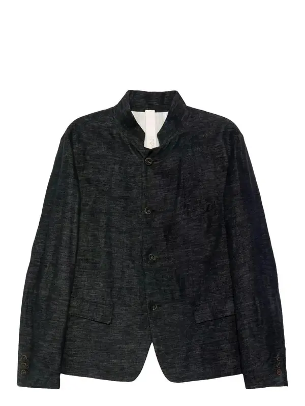 FORME D'EXPRESSION Stand-up Collar Jacket - Blue