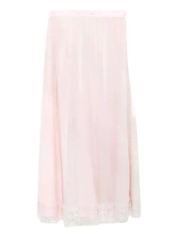 Shiatzy Chen Diamond Mesh Skirt - Pink