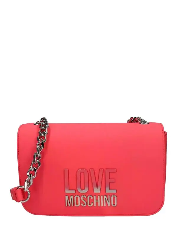 Moschino Logo-lettering Crossbody Bag - Pink