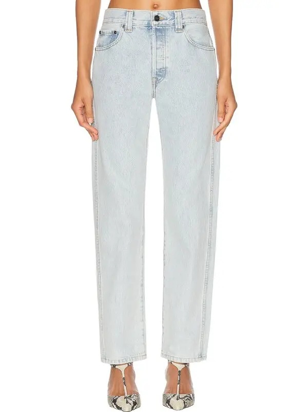 Khaite Callum Straight-leg Jeans - Shelburne