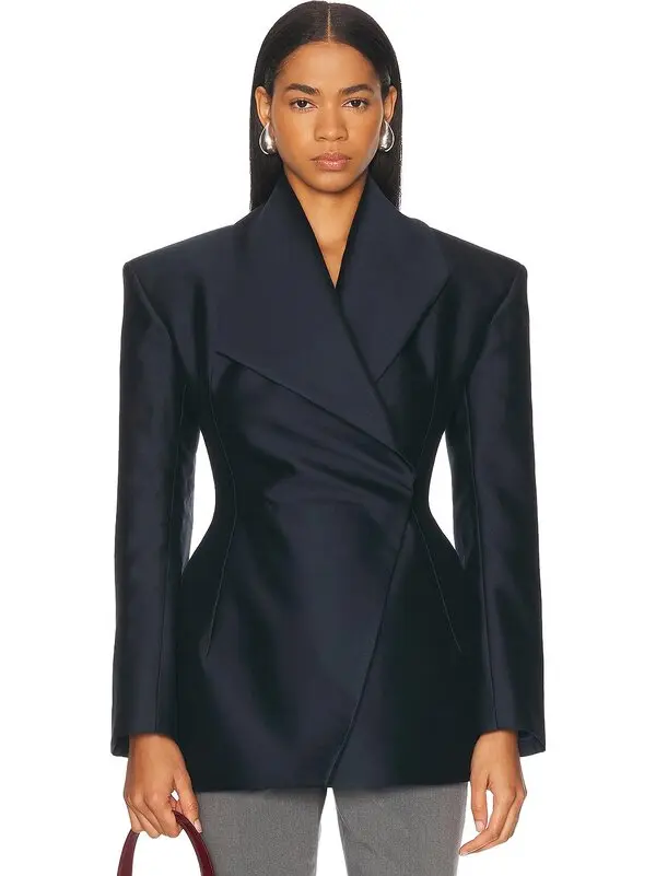 MIMCHIK Hourglass Blazer - Navy