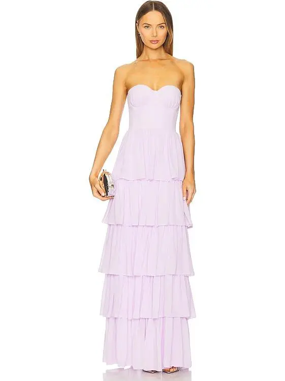 LOVERS AND FRIENDS Hattie Gown - Light Purple