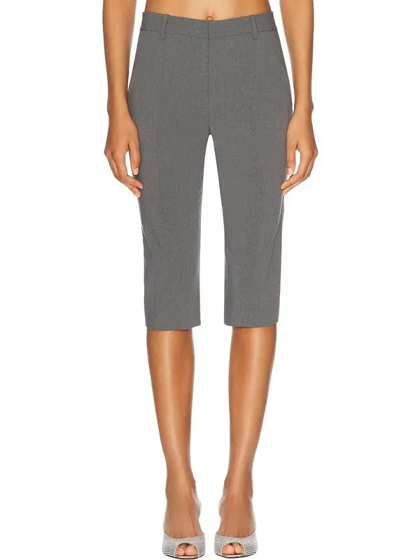 Sandy Liang Melvin Capri Pants - Grey