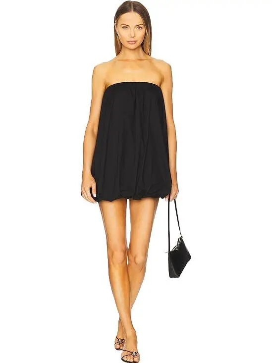 Show Me Your Mumu Beverly Bubble Dress - Black Poplin