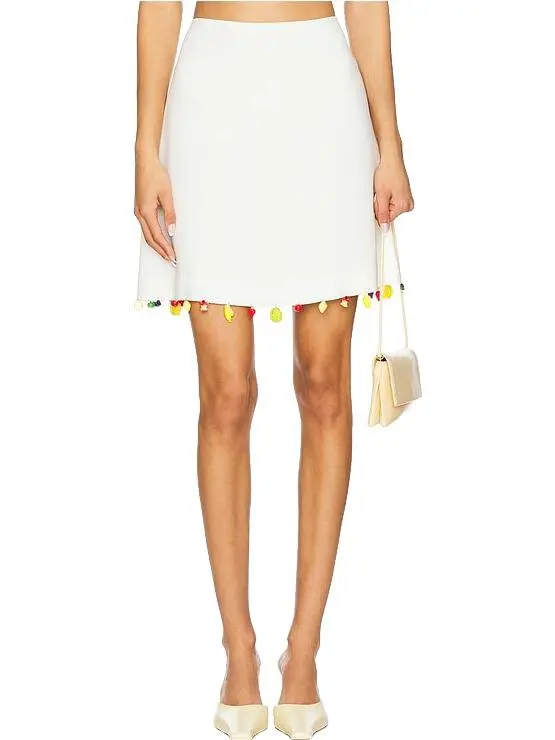 TYLER MCGILLIVARY Mira Skirt - White