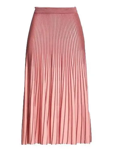 Elisabetta Franchi Midi Flared Two-tone Skirt - Pink