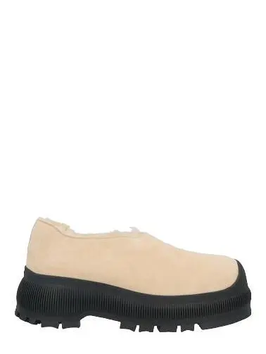 JIL SANDER Leather Loafers - Beige