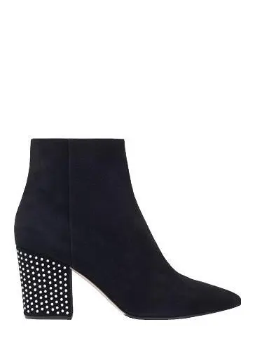 SERGIO ROSSI Soft Leather Ankle Boots - Black