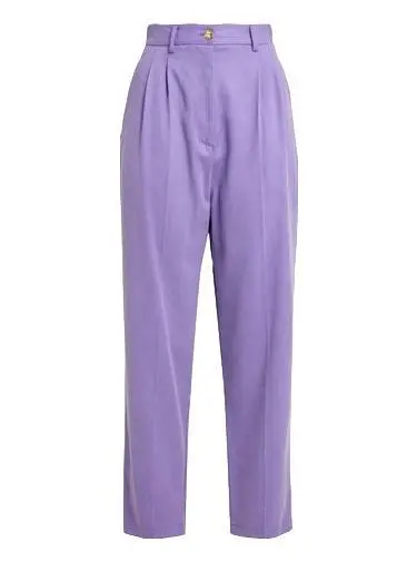 Elisabetta Franchi Lyocell Tapered Pants - Purple