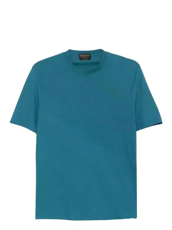 DELL'OGLIO Cotton T-shirt - Blue