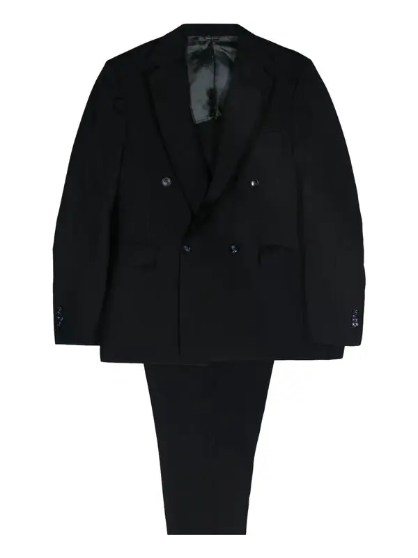 UNGARO Double-breasted Wool Suit - Blue