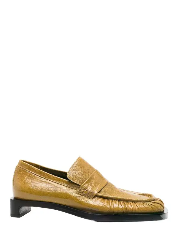JIL SANDER 30mm Leather Loafers - Green