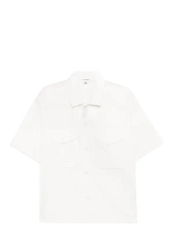 C.P. COMPANY Poplin Cotton Shirt - White