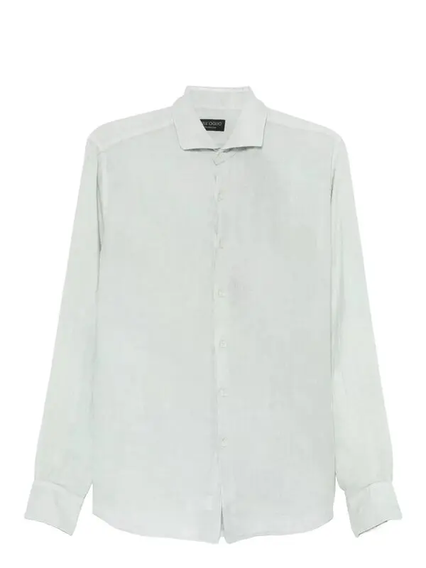 DELL'OGLIO Linen Shirt - Green