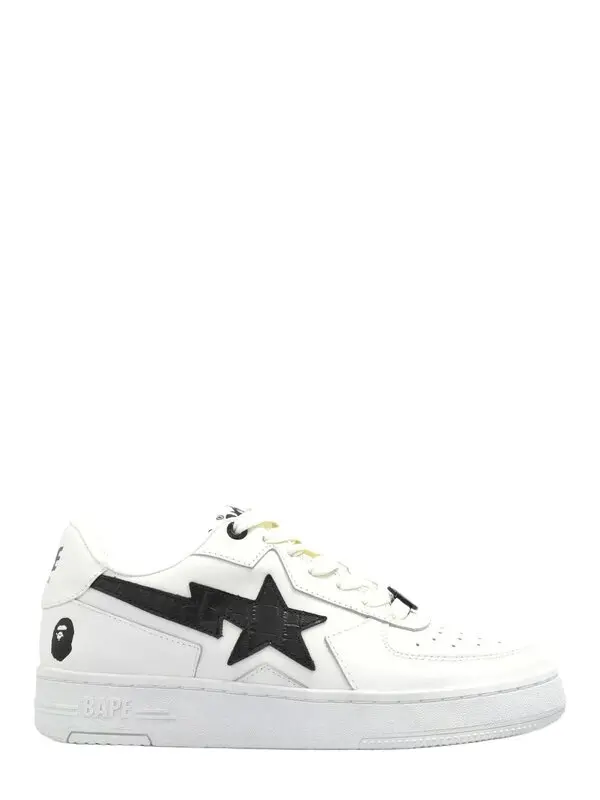 A BATHING APE Leather Sneakers - White
