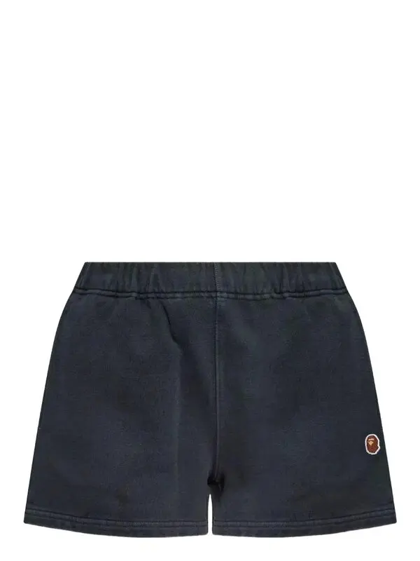 A BATHING APE® Ape Head Track Shorts - Black