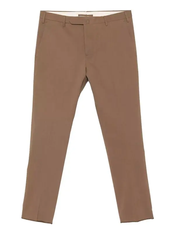 DELL'OGLIO Pleated Trousers - Brown