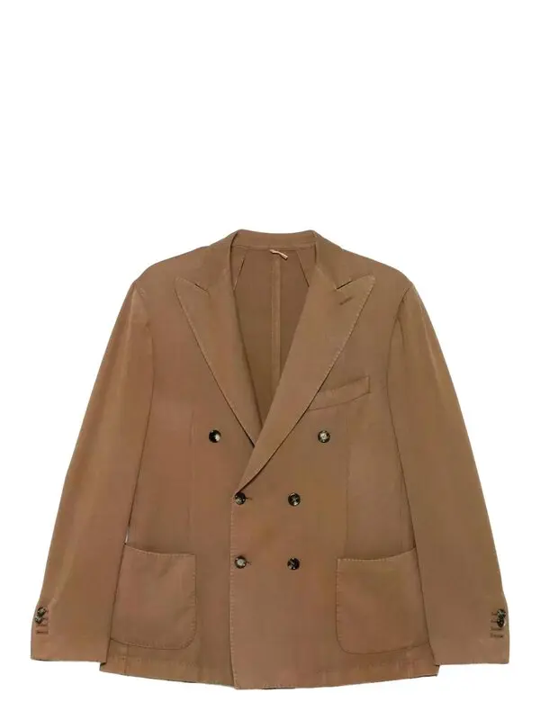 DELL'OGLIO Wool Blazer - Brown