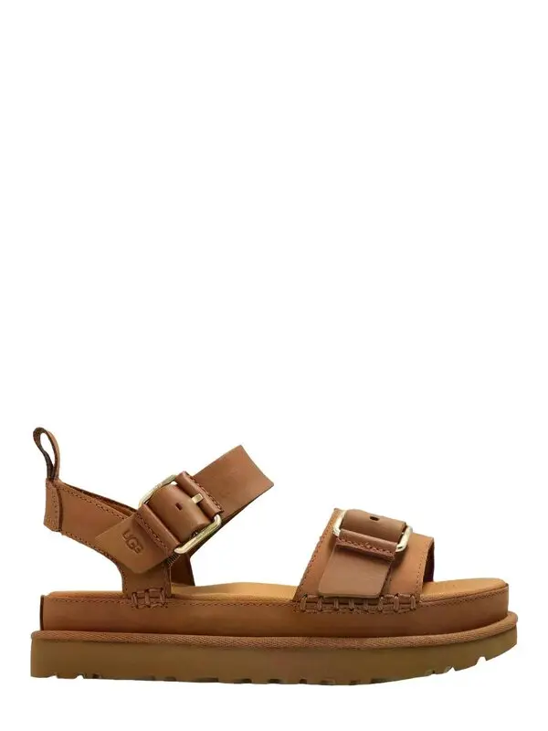 UGG Goldenstar Villa Leather Sandals - Brown