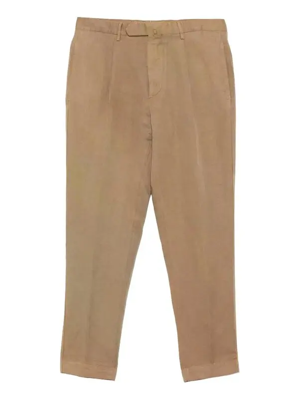 DELL'OGLIO Pleated Chinos - Neutrals