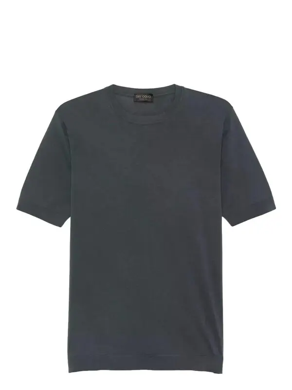 DELL'OGLIO Knitted T-shirt - Grey