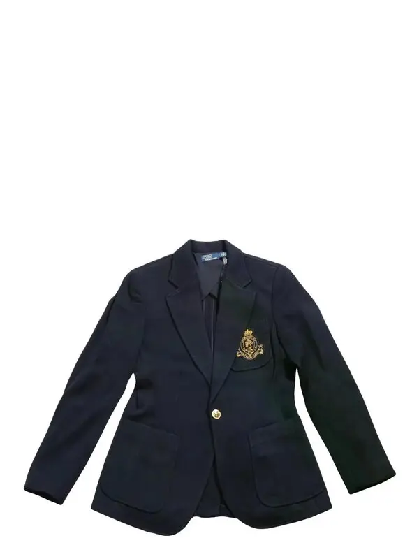 Polo Ralph Lauren Crest Embellished Blazer - Blue