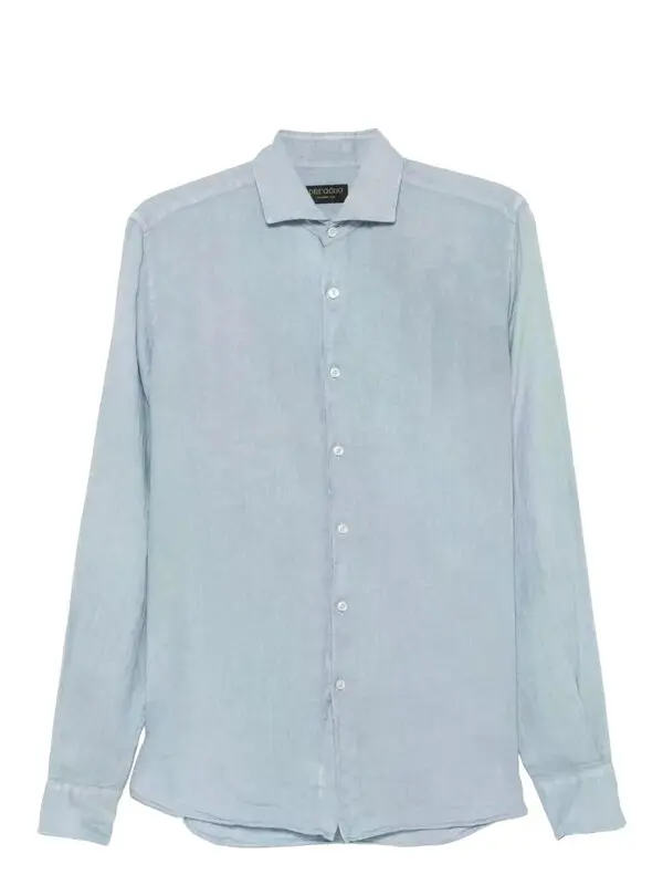 DELL'OGLIO Linen Shirt - Blue