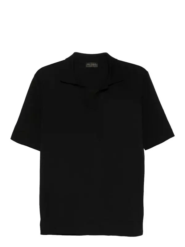 DELL'OGLIO Cotton T-shirt - Black