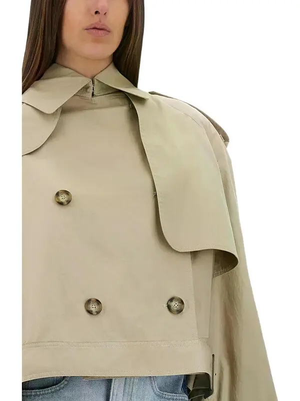 Stella McCartney Cropped Trench Jacket - Neutrals