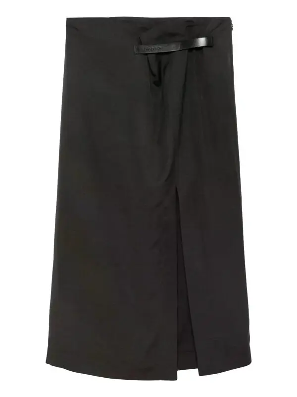 JW Anderson Logo-strap Midi Skirt - Grey