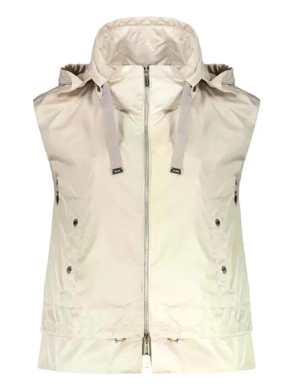 MOORER Hooded Gilet - Neutrals