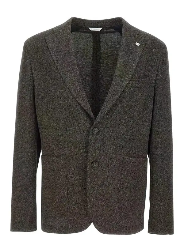 MANUEL RITZ Wool-blend Blazer - Brown