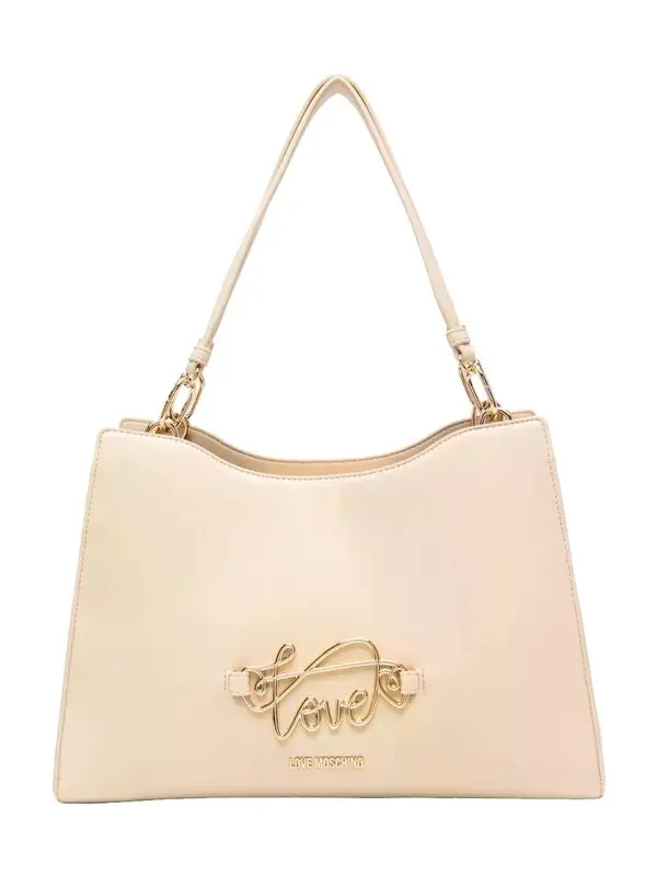 Moschino Logo-lettering Tote Bag - Neutrals