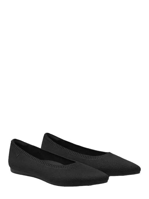 Vivaia Pointed-toe Ballet Flats - Black