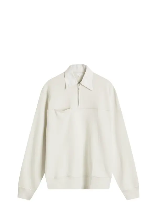 LADY WHITE CO. Anderson Quarter Zip - Off White
