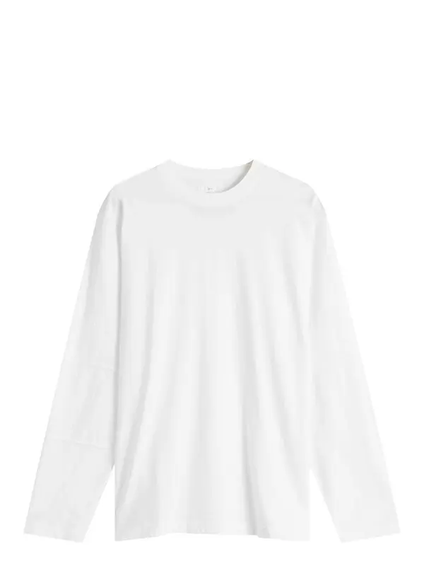 LADY WHITE CO. Lady Co. Tripanel Long Sleeve T-shirt - White