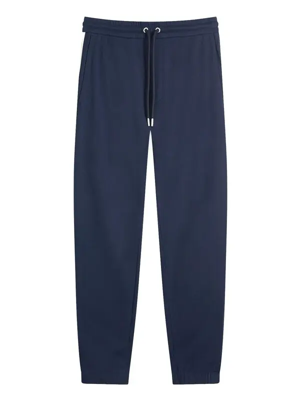 Moncler Logo Cotton Sweat Pants - Navy