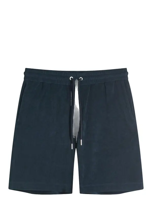 Moncler Cotton Terry Shorts - Navy