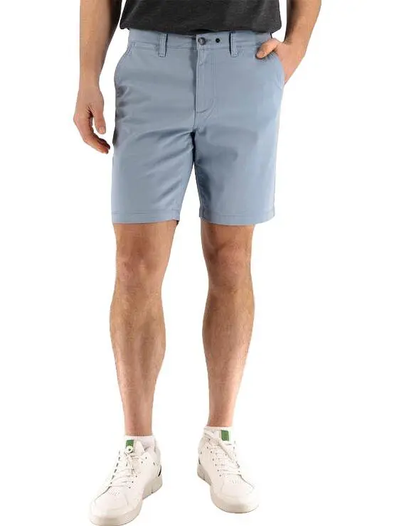 DEVIL-DOG DUNGAREES 9-inch Performance Stretch Chino Shorts - Dustly Blue