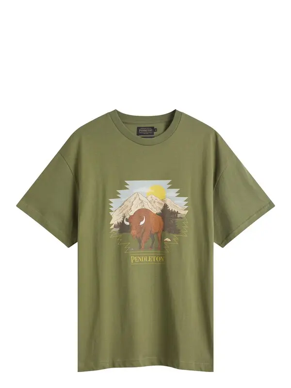 Pendleton Buffalo T-shirt - Olive