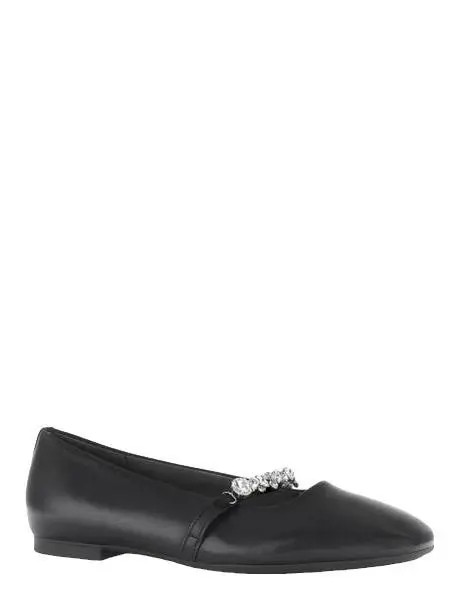 Gabor Crystal Mary Jane Flat - Black