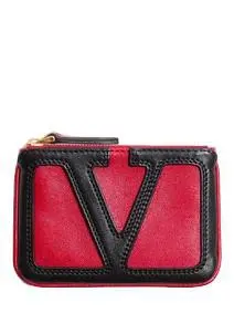 Valentino Garavani Viva Superstar Nappa Leather Key Ring - Black