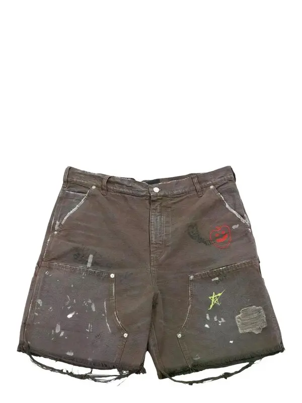 PALY This Guy's Double Knee Shorts - Brown