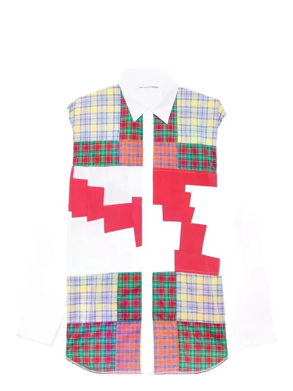 Comme Des Garçons Patchwork Shirt - White
