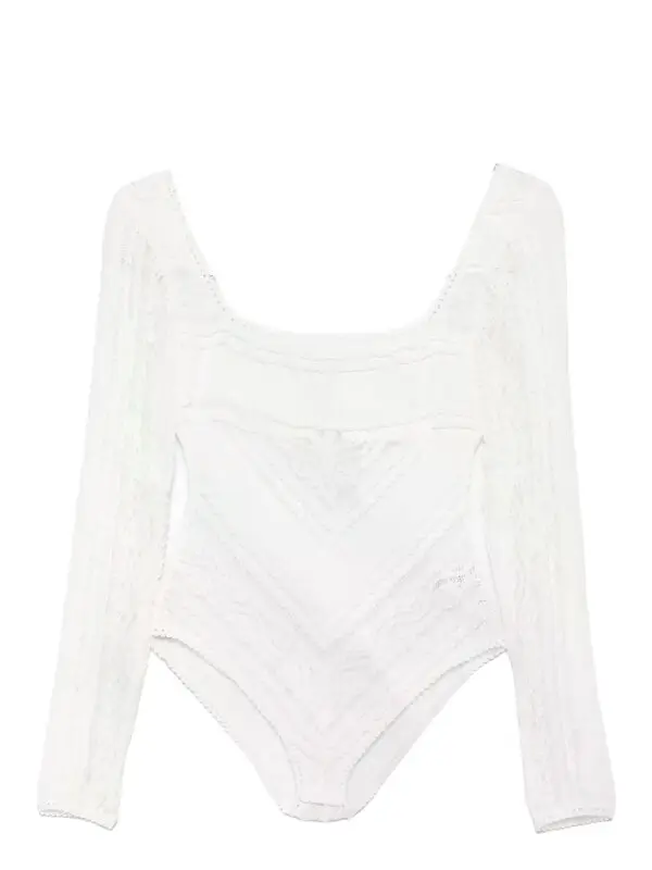 Charo Ruiz Ibiza Pati Bodysuit - White