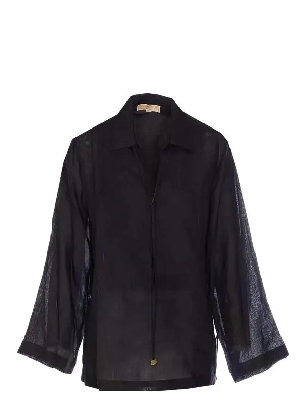 Michael Kors Ramie Tunic - Black