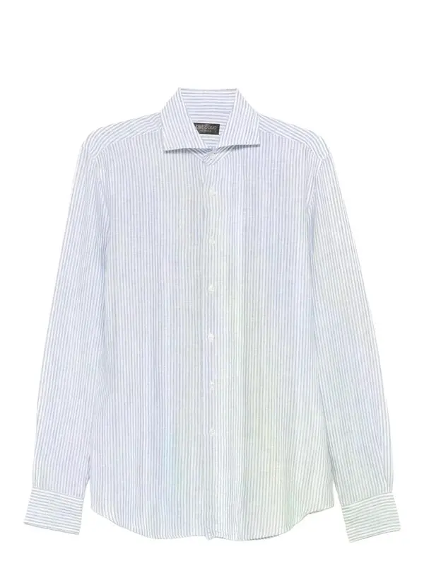 DELL'OGLIO Striped Shirt - Blue