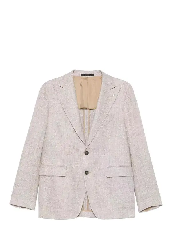 Tagliatore Textured Blazer - Brown